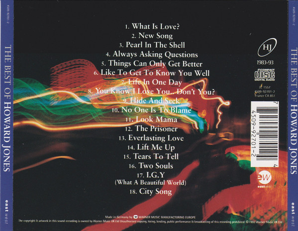 Howard Jones – The Best Of Howard Jones Cd – smilemusic