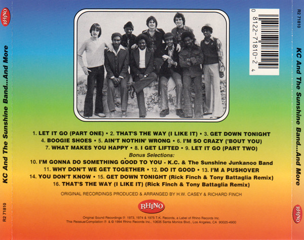KC And The Sunshine Band – KC And The Sunshine Band … And More Cd ...